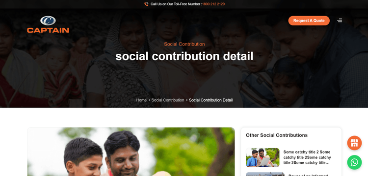 Social Contribution Detail